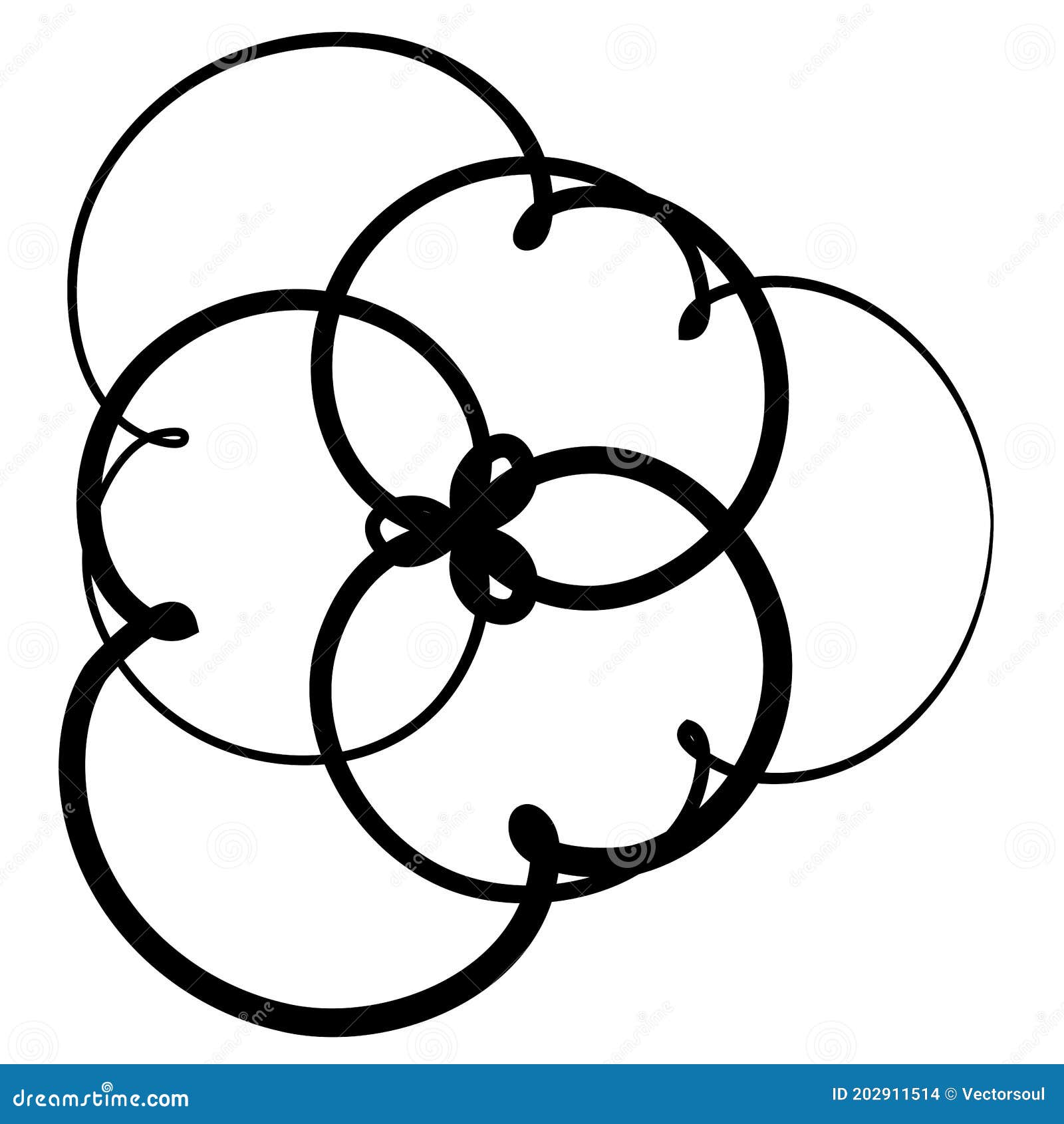 Curlicue, Loop Shapes, Elements Vector Illustration Stock Vector ...