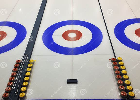 Curling stock image. Image of game, circles, rock, stones - 7352543