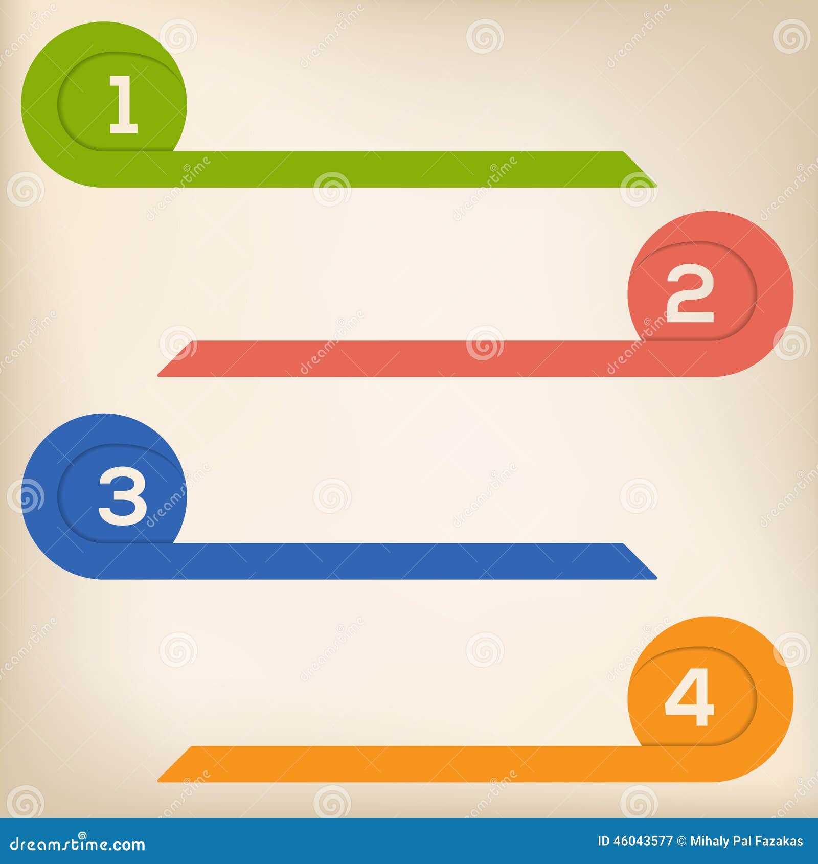 Curling Arrow Infographic on Light Background Stock Vector ...