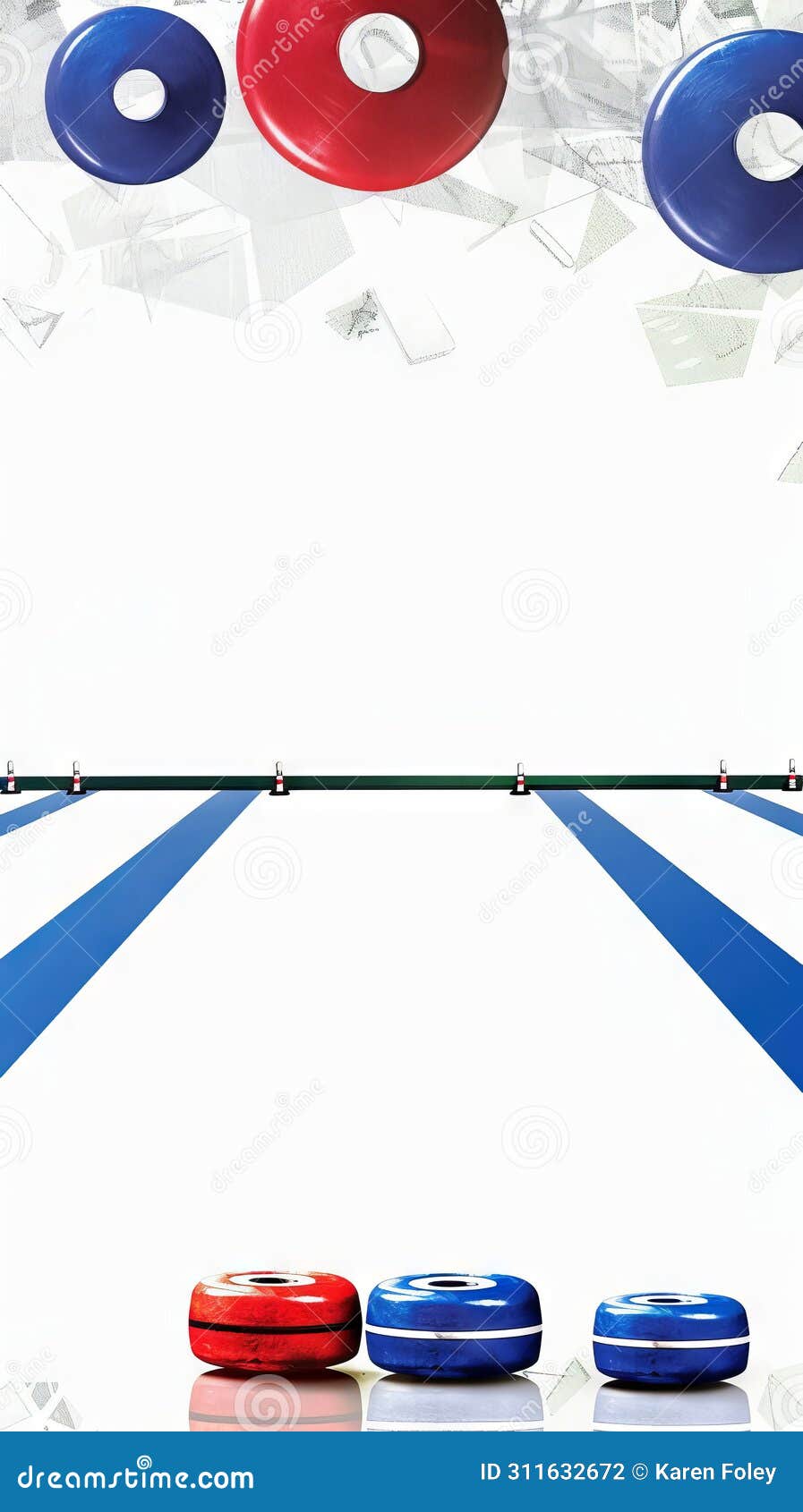 Curling Background Graphics Template Stock Illustration - Illustration ...