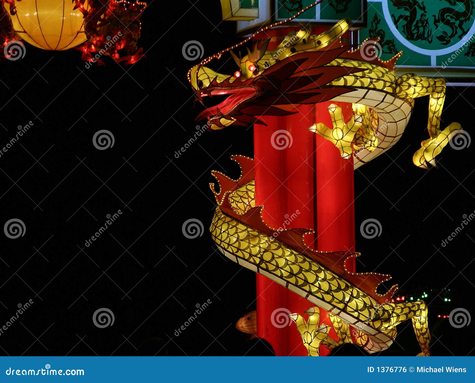 Curling Dragon stock photo. Image of themes, shot, festival - 1376776