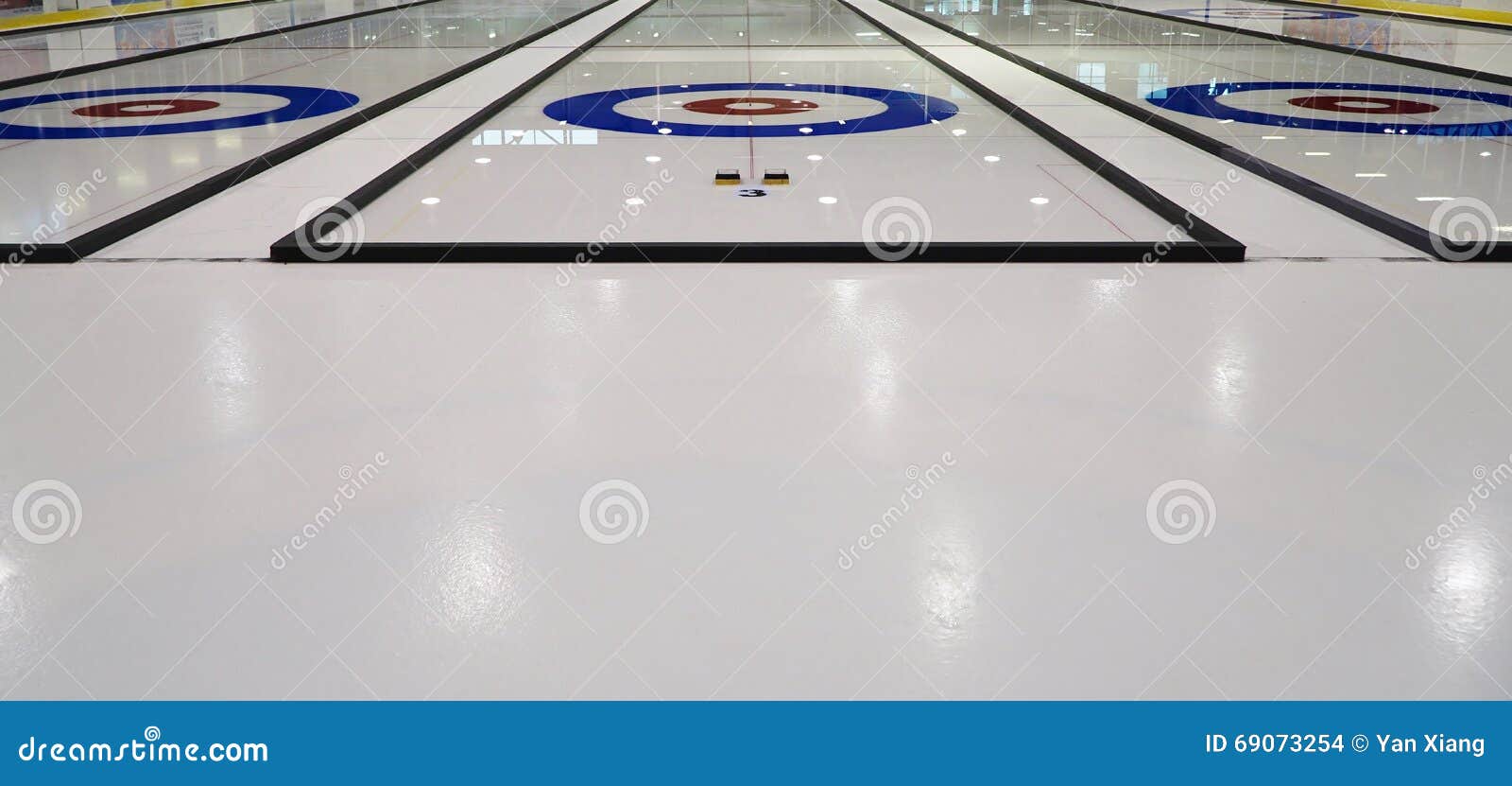 Curling Sheets stock photo. Image of blue, recreational - 69073254