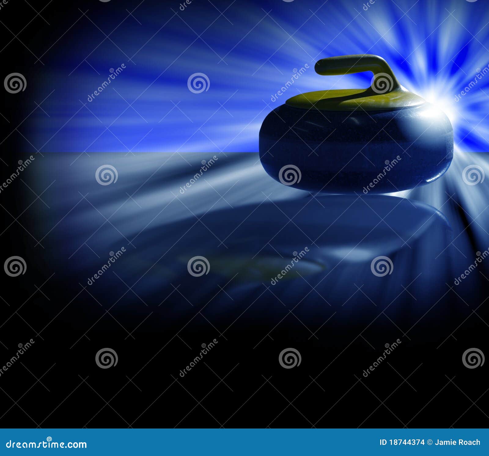 Curling Stone Isolated On A Transparent Background Cartoon Vector ...