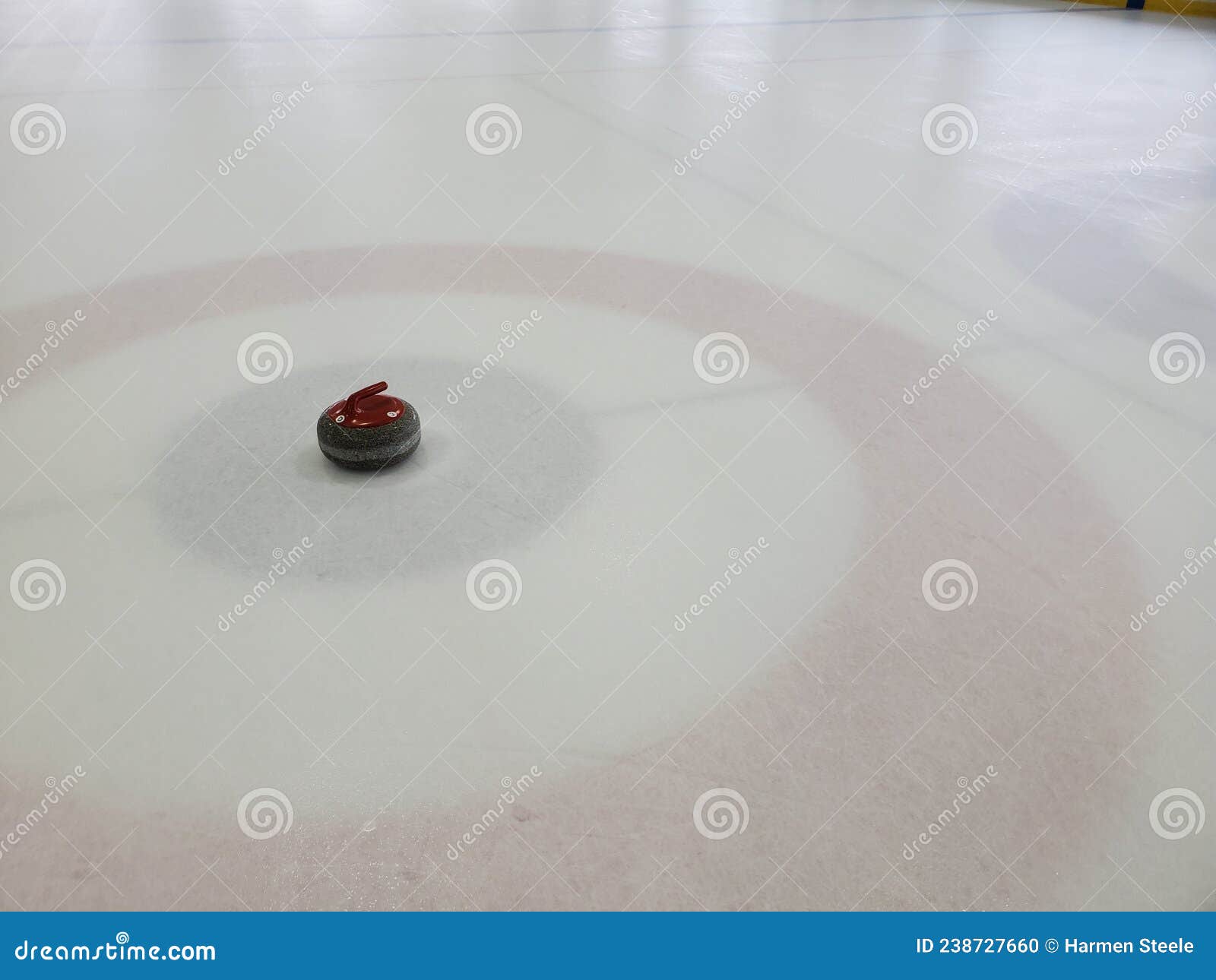 Curling Stone on the Button Stock Photo - Image of winter, curling ...