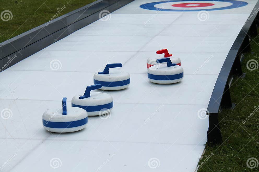 Curling Stones Game. stock image. Image of game, glass - 338019517