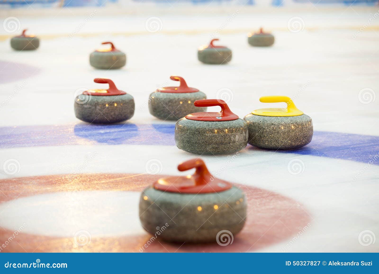 Curling stock image. Image of rock, action, handle, player - 50327827
