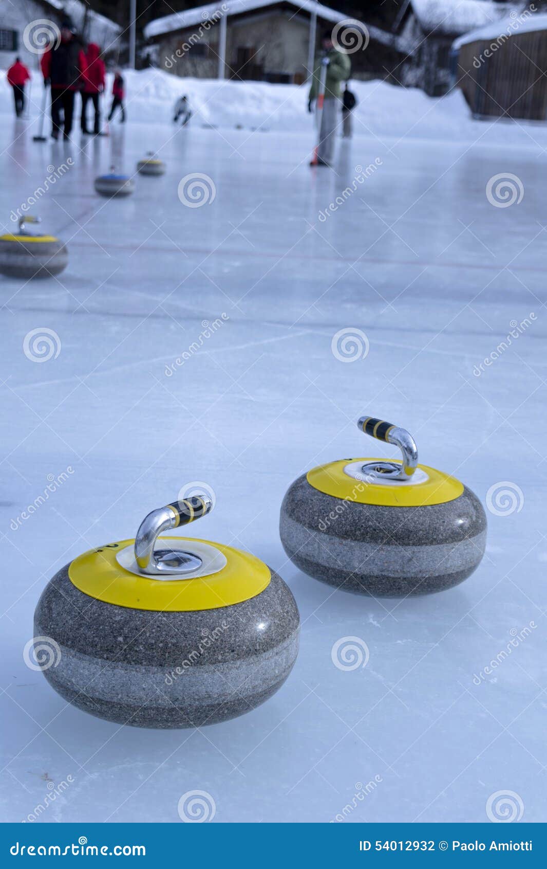 Curling stock photo. Image of engadin, ring, player, alps - 54012932