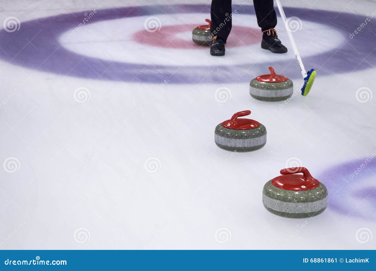 Curling Stones stock image. Image of curling, stones - 68861861