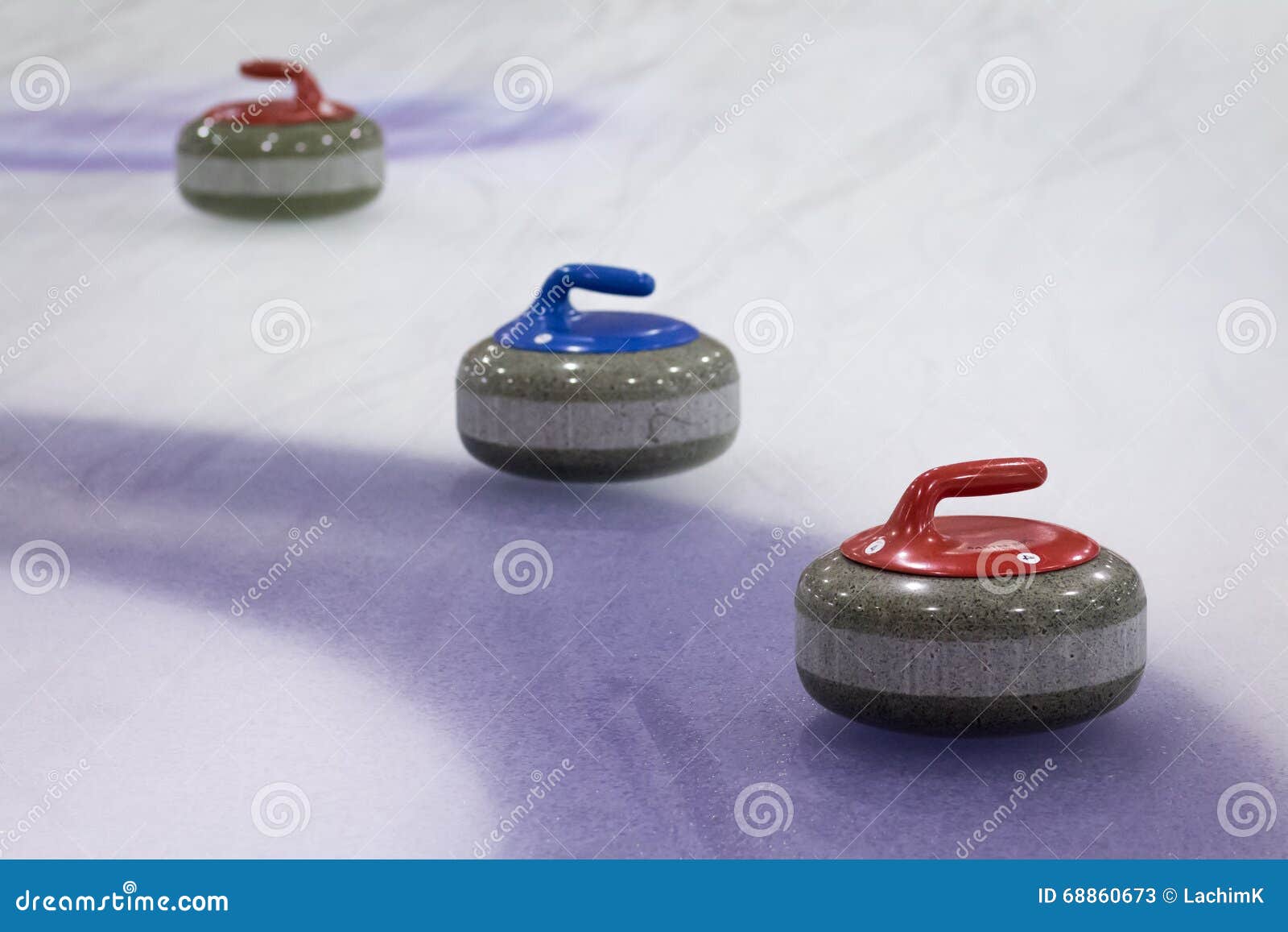 Curling Stones stock image. Image of rink, arena, flags - 68860673