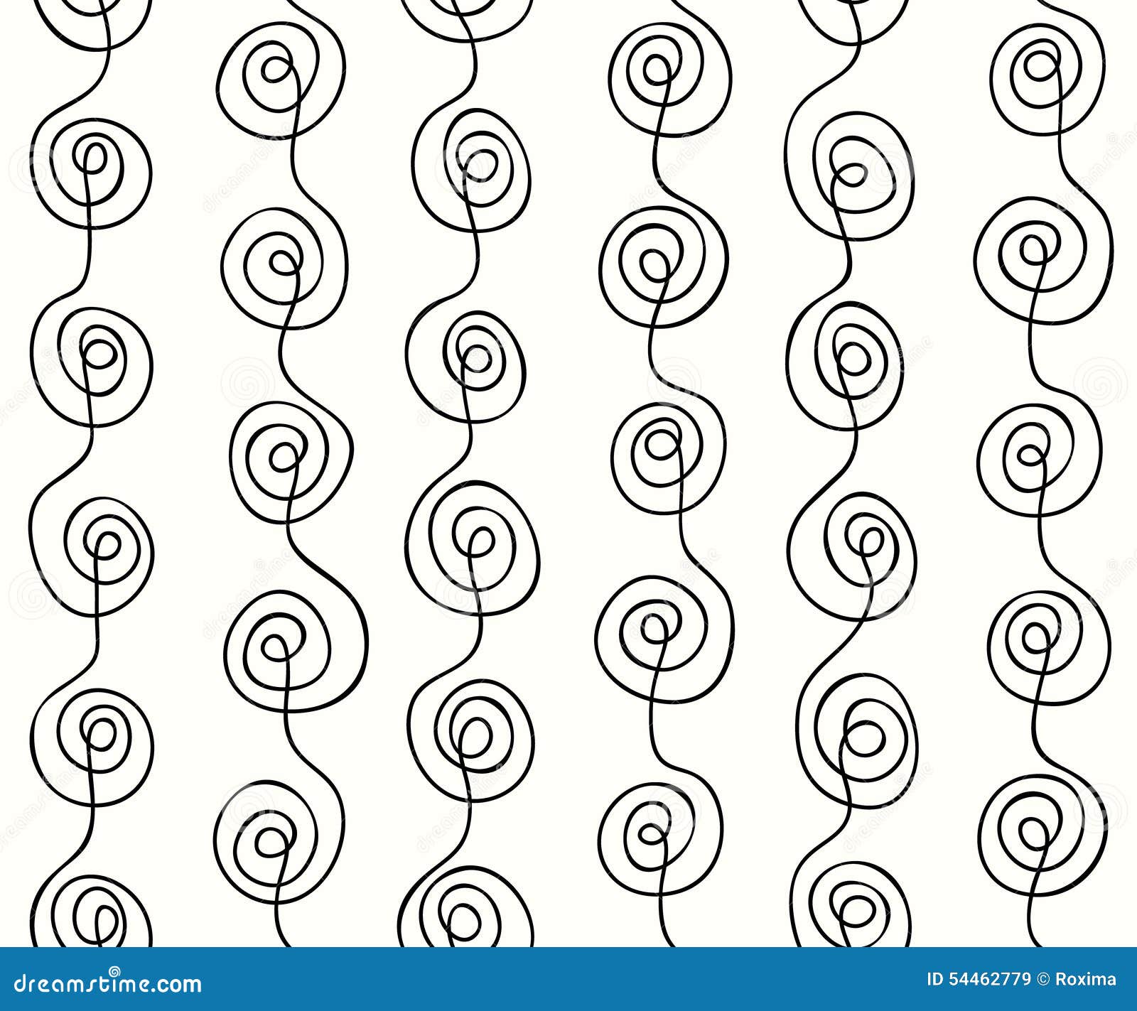 Curls Line on a Light Background Stock Vector - Illustration of line ...