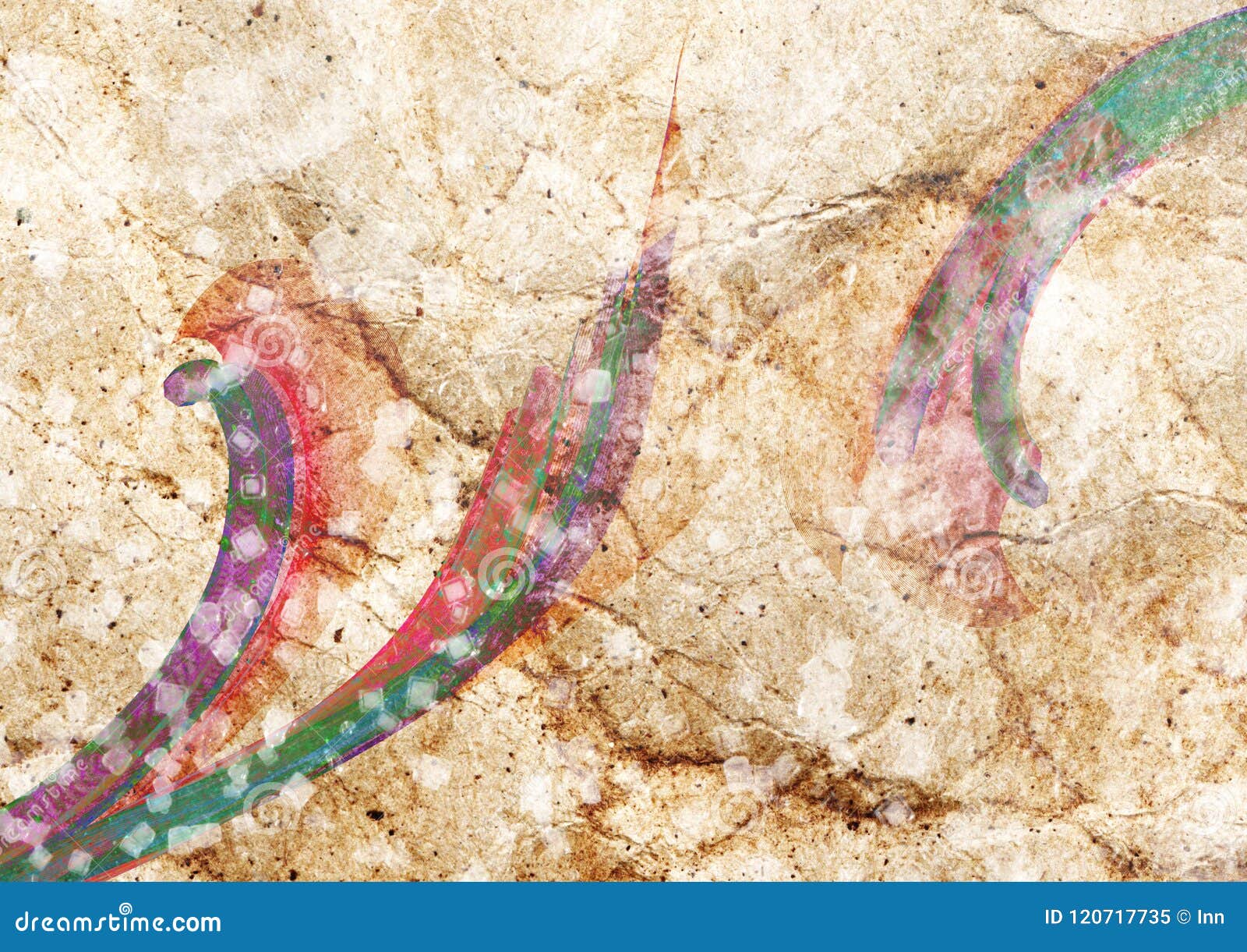 Curly Abstract Line Composition Texture Background Stock Image - Image ...