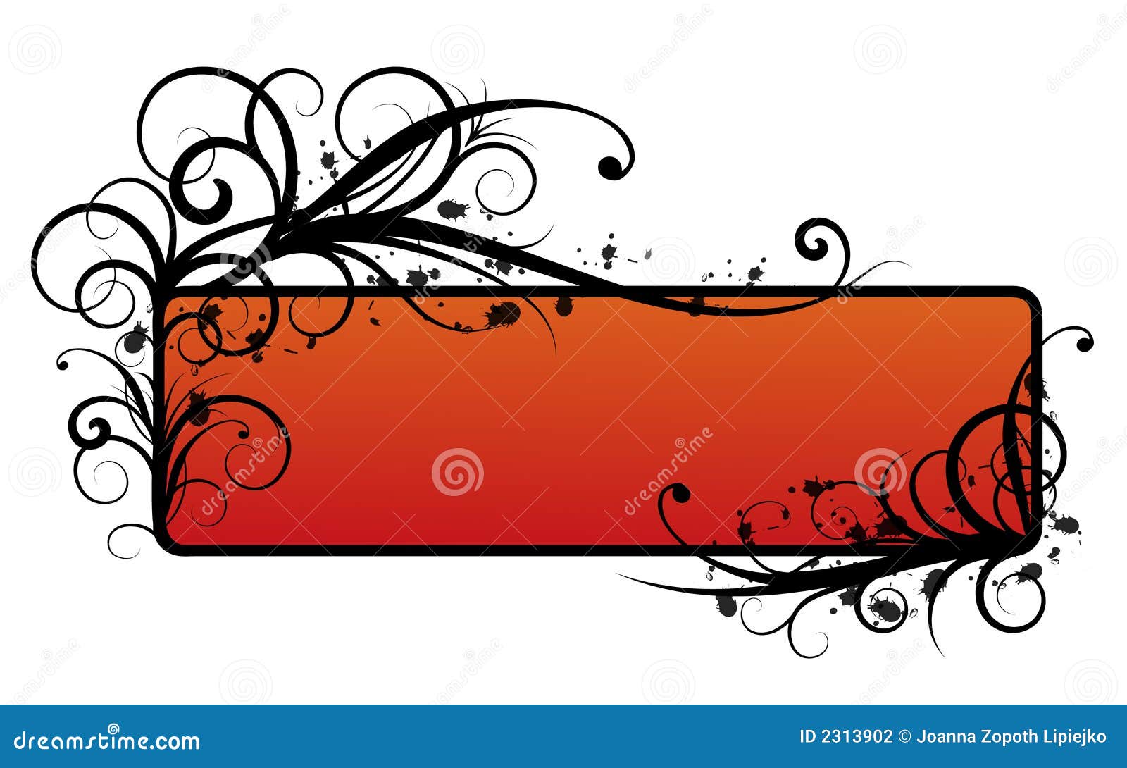 Curly border stock vector. Illustration of curve, detail - 2313902