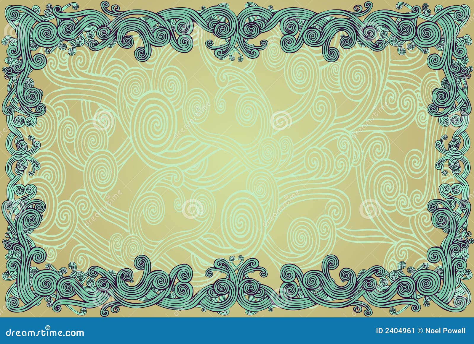 Curly Border I Royalty-Free Stock Image | CartoonDealer.com #7354072