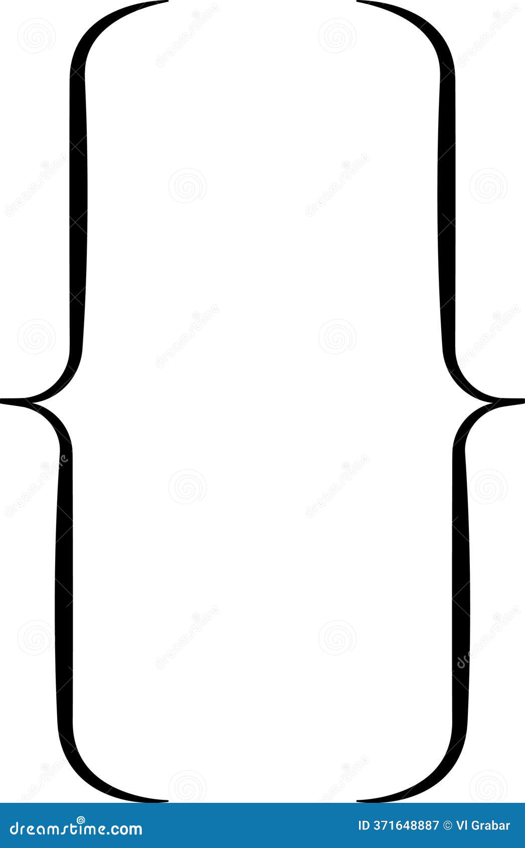 Brackets Quote Box Frame Sketch, Brace Border Text Parenthesis. Font ...