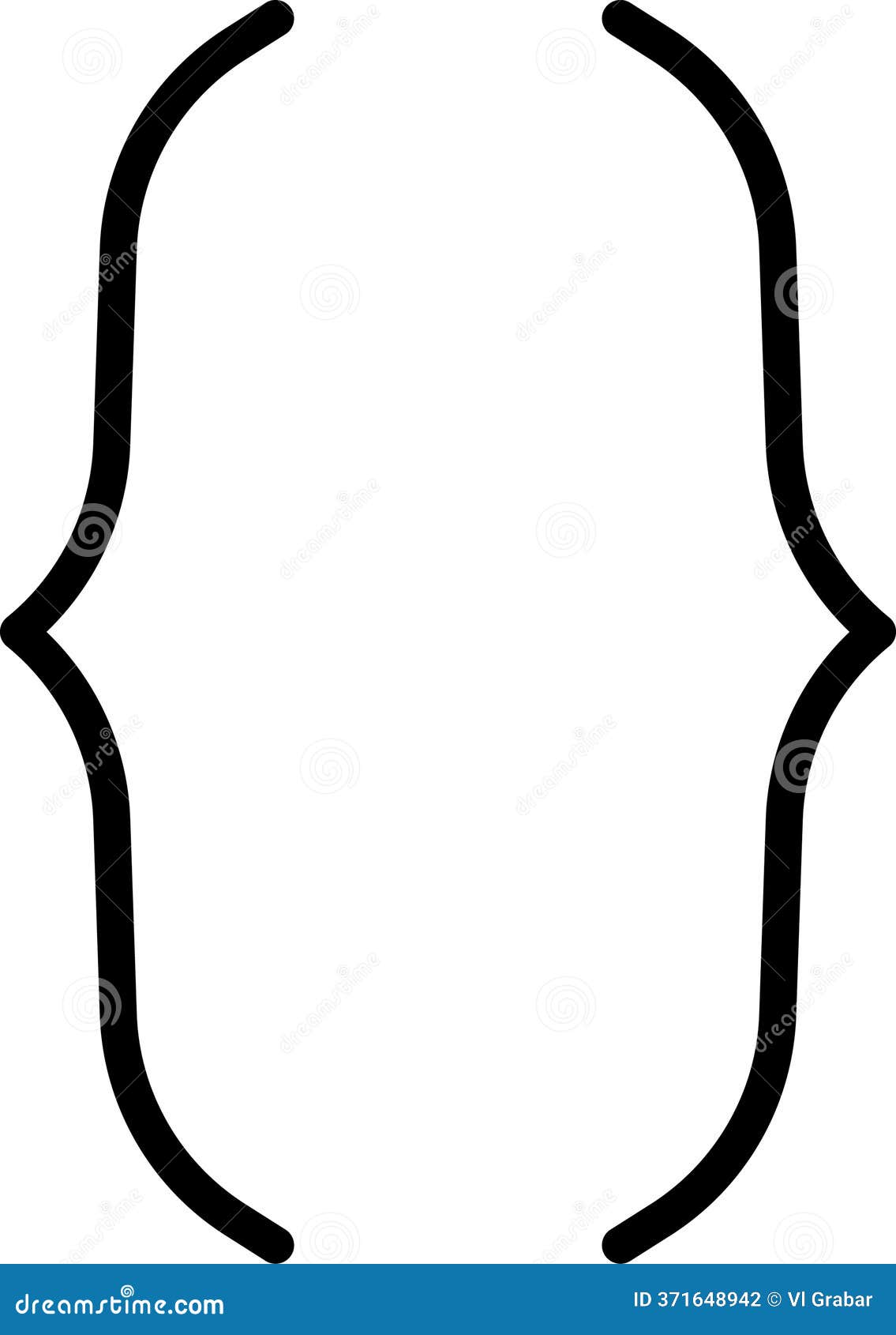 Brackets Quote Box Frame Sketch, Brace Border Text Parenthesis. Font ...