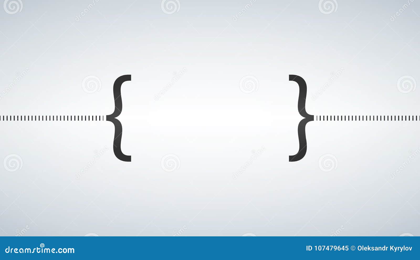 Bracket Icon. Quote Symbol Vector Illustration | CartoonDealer.com ...