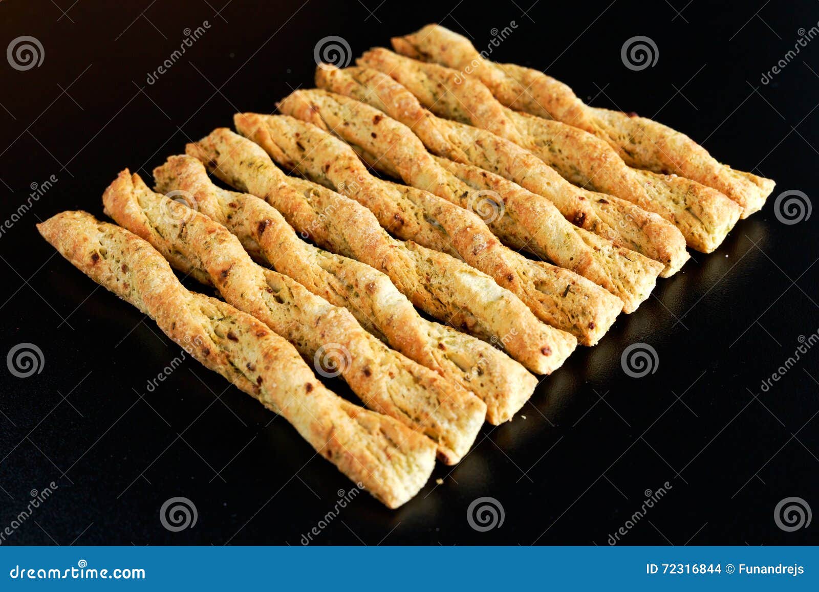 Curly Bread Sticks with Onion and Chives Stock Photo - Image of fresh ...