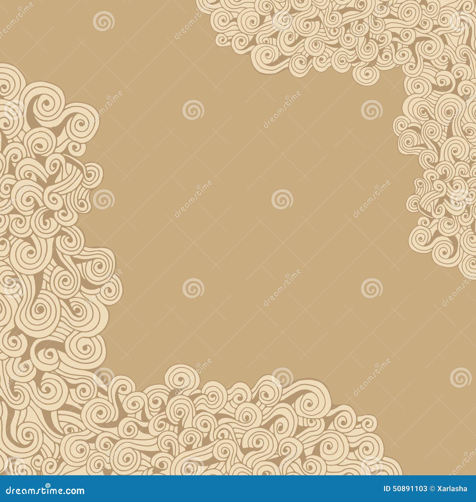 Curly Card stock vector. Illustration of decor, flourish - 50891103