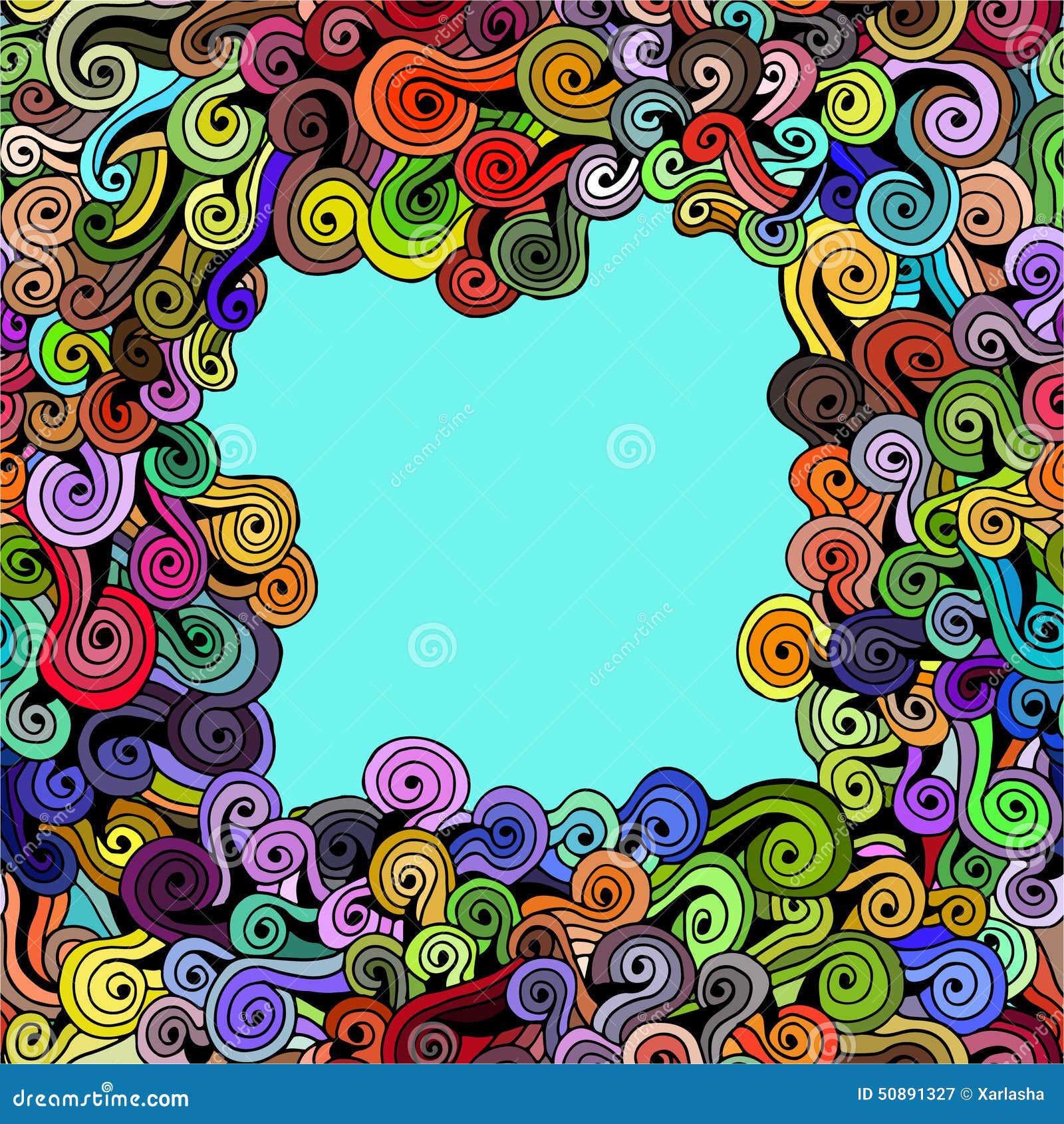 Curly Card stock vector. Illustration of backdrop, curl - 50891327