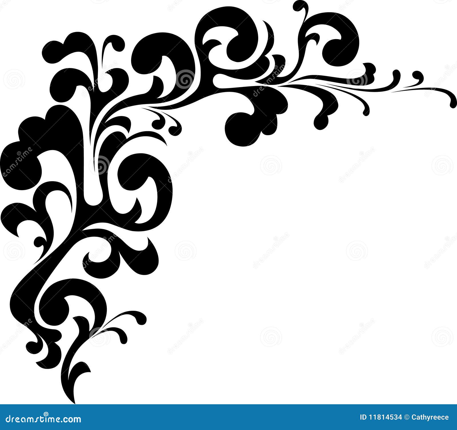 Curly corner stock vector. Illustration of traditional - 11814534