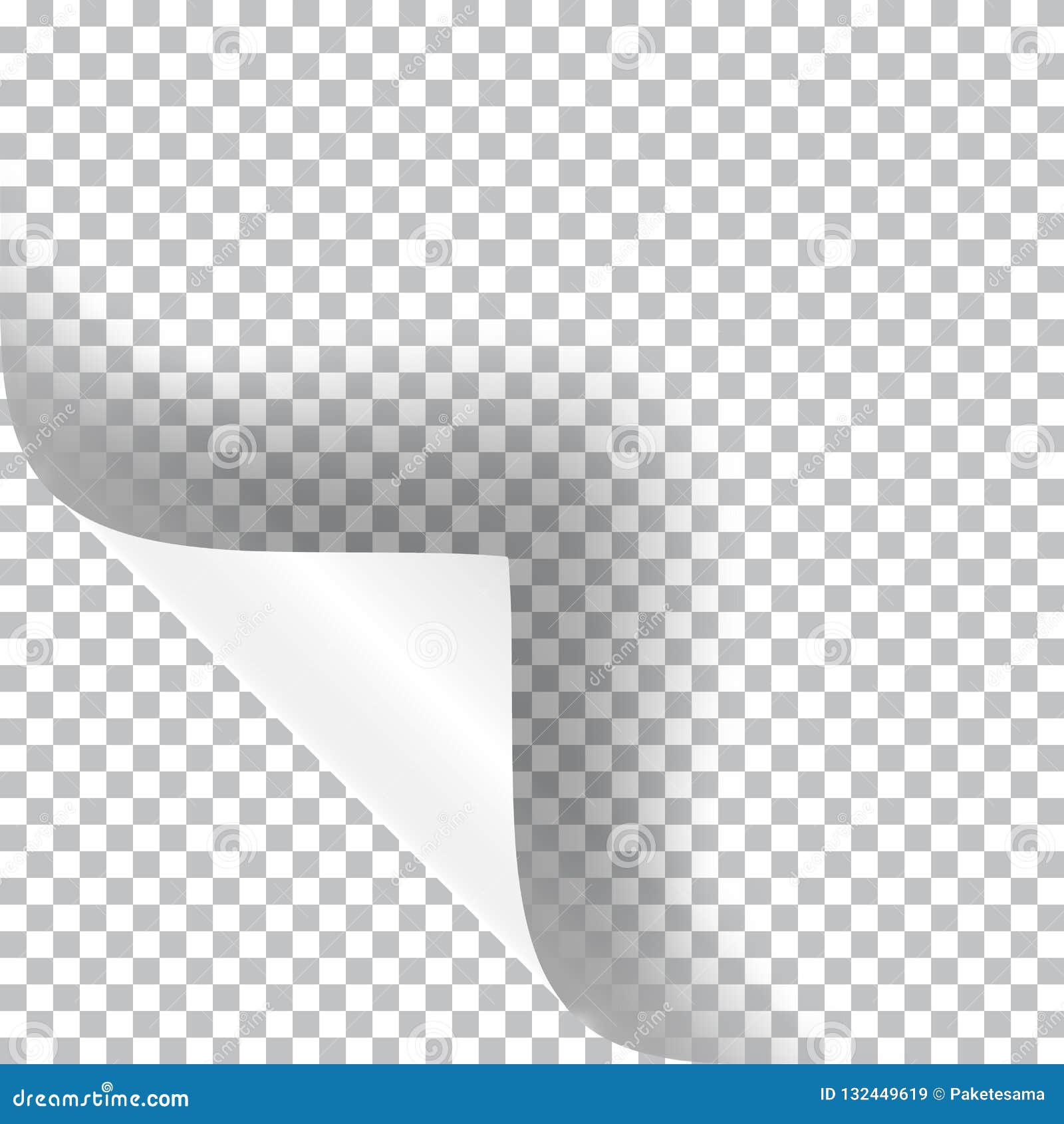 Curly Page Corner stock vector. Illustration of mock - 132449619