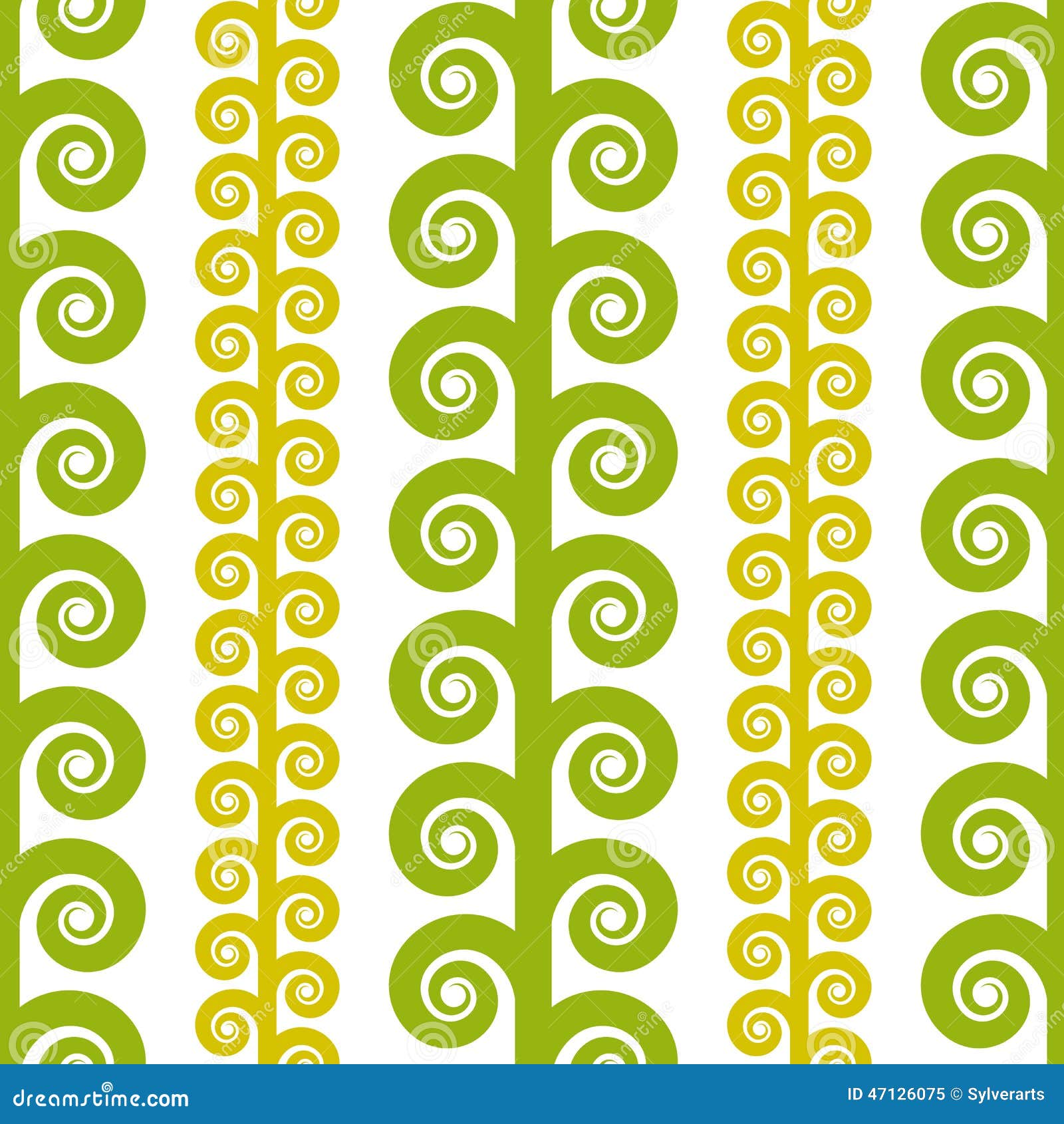 Curly Floral Plants Seamless PatternÑŽ Stock Vector - Illustration of ...