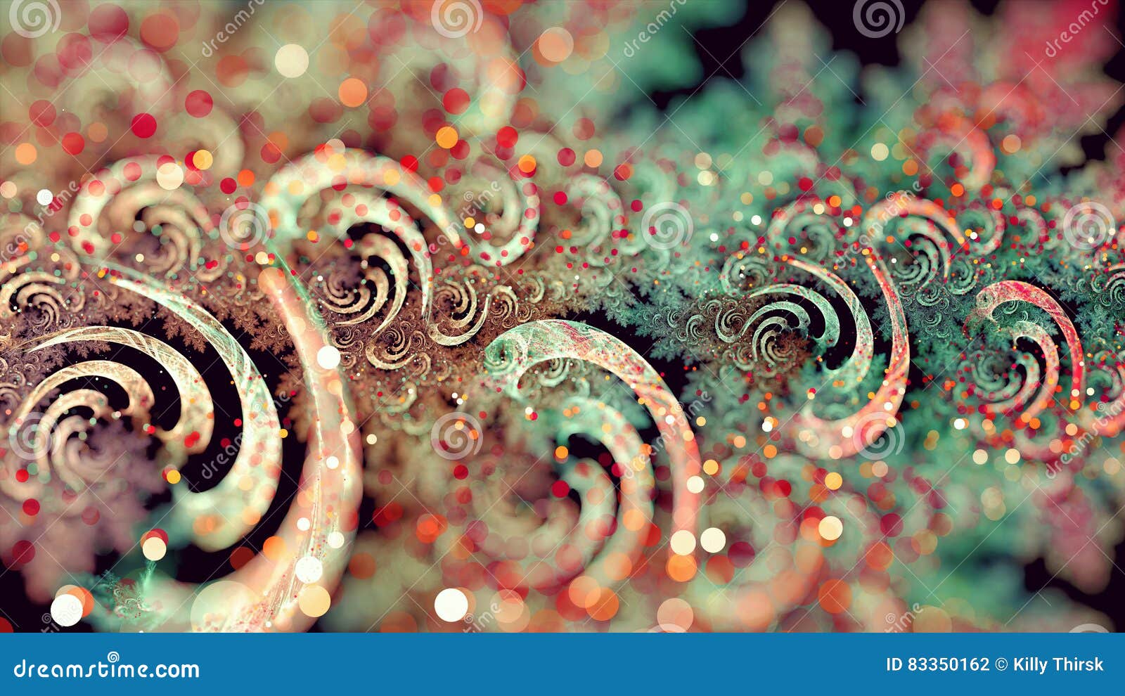 Curly Fractal stock photo. Image of bokeh, elliptic, alien - 83350162