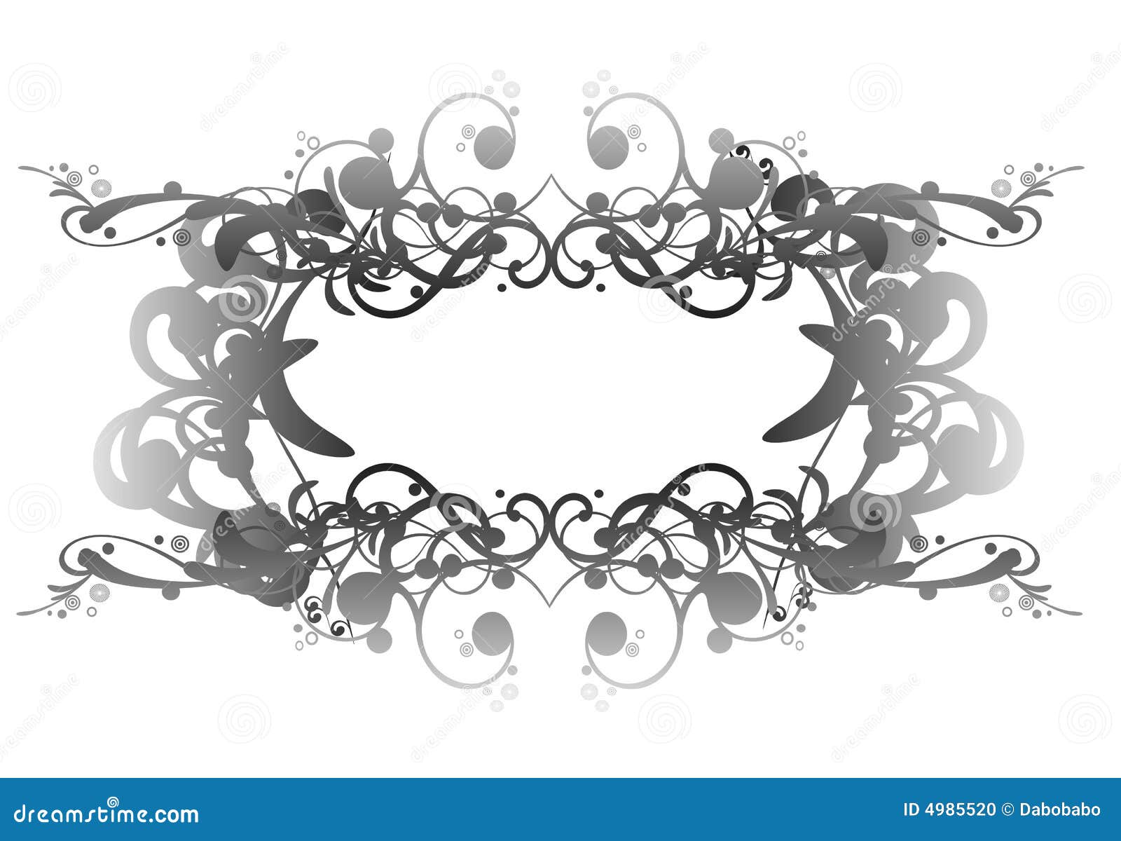 Curly frame stock illustration. Illustration of graphic - 4985520