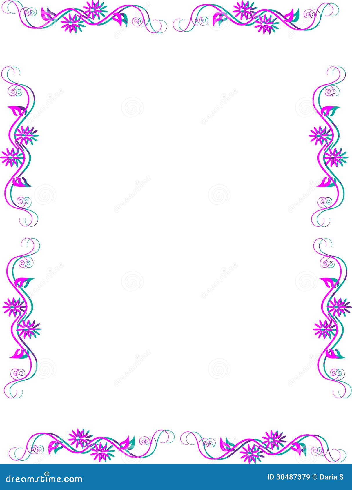 Curly Frame ( Vector ) stock illustration. Illustration of lacy - 30487379
