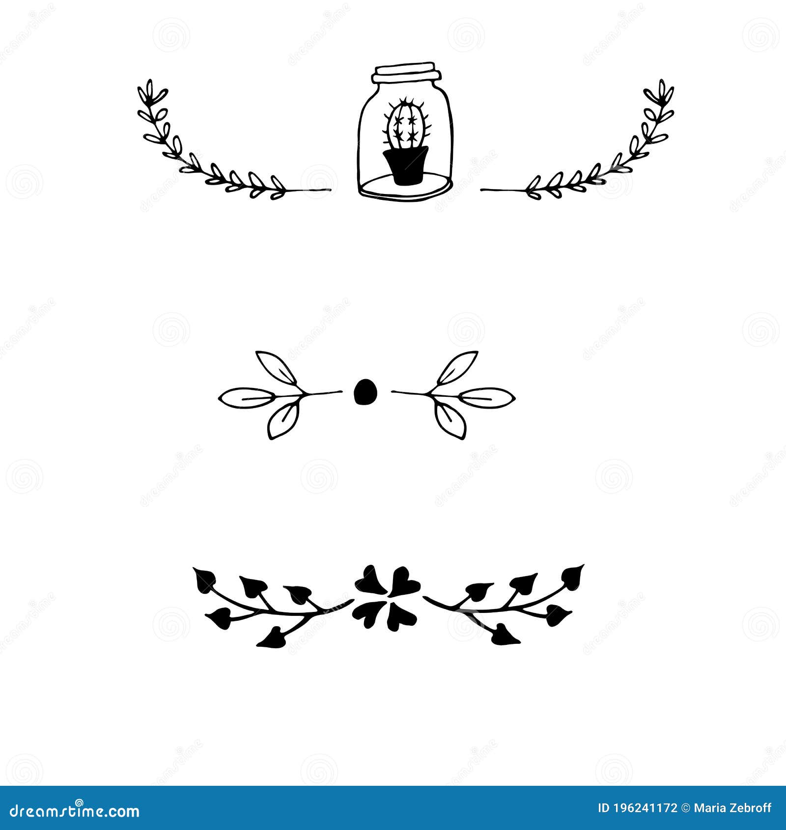 Curly Frames, Ornate Elements And Borders Cartoon Vector ...