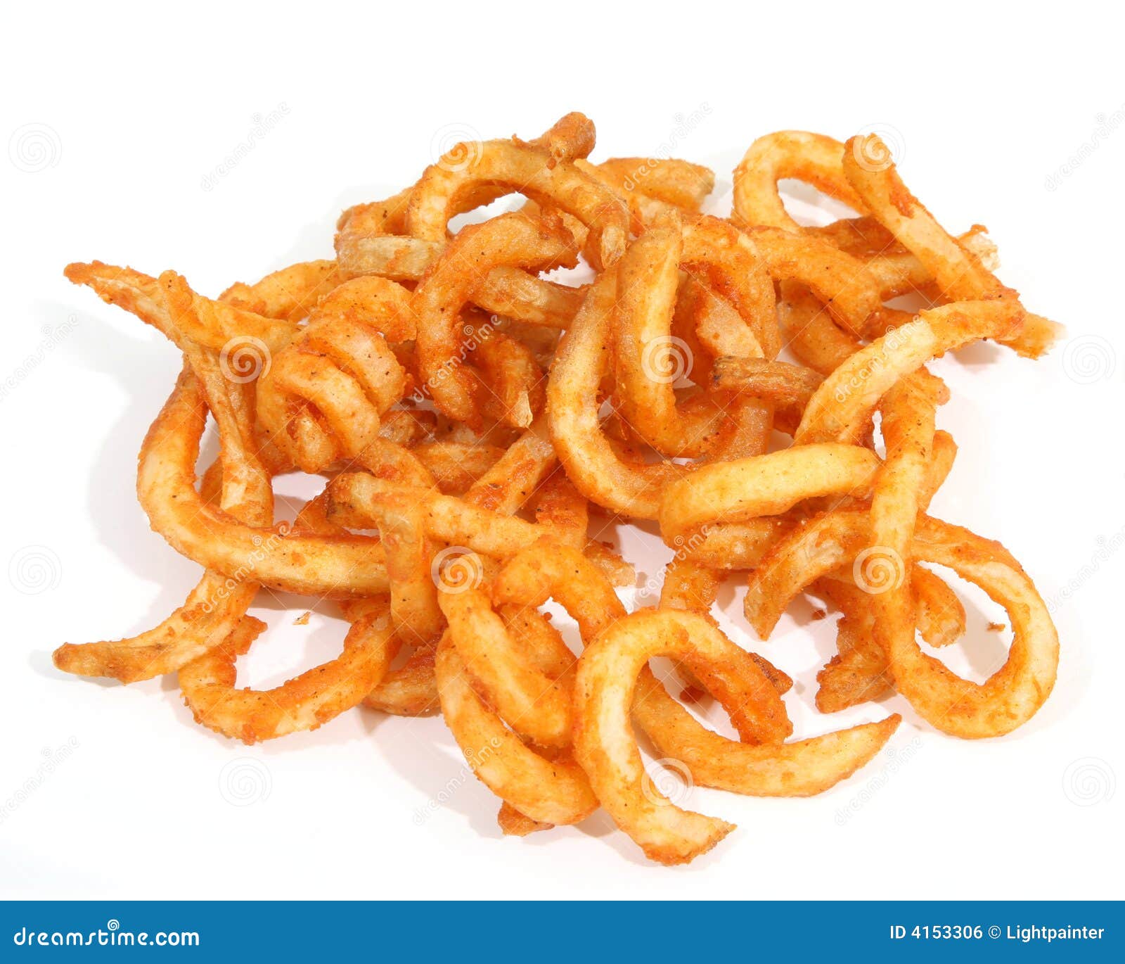 Curly fries stock photo. Image of french, white, grease - 4153306