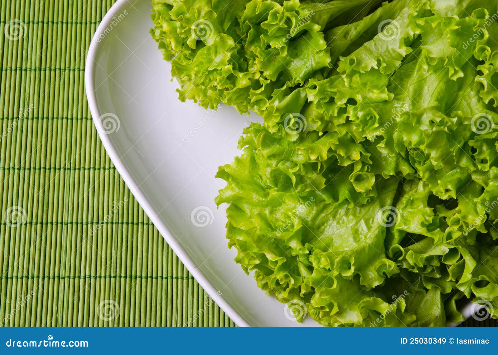 Curly green salad stock image. Image of healthy, delicious - 25030349