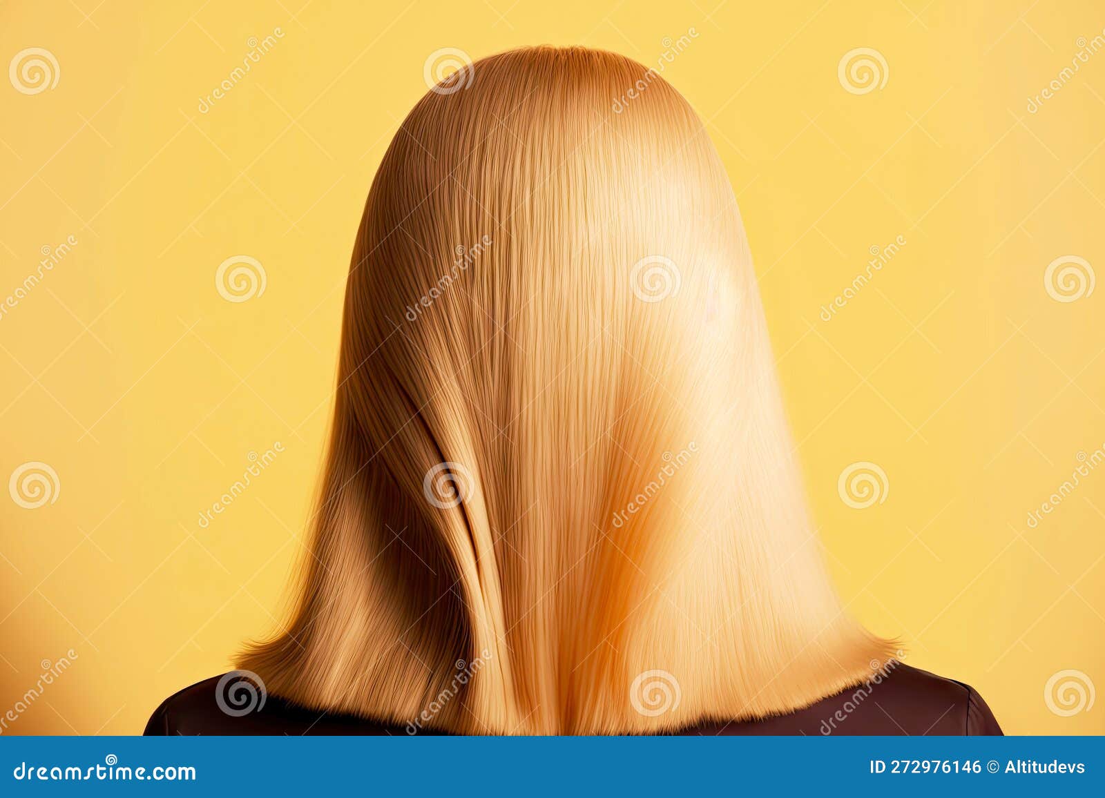 Curly hair in the back stock illustration. Illustration of young ...