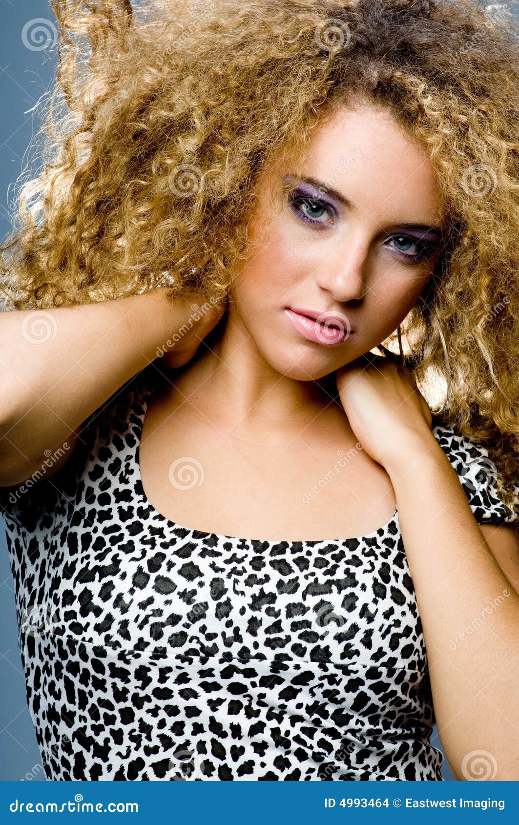 Curly Hair Model Stock Images - Image: 4993464