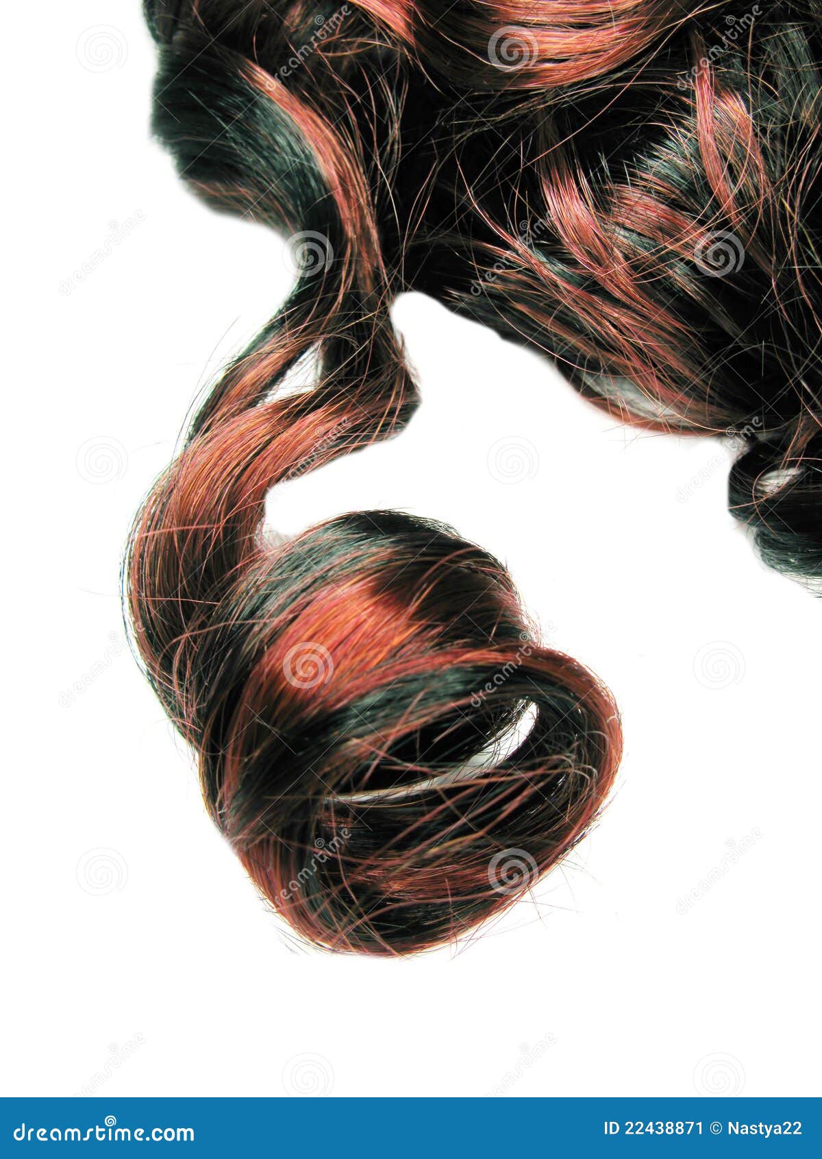 Curly Highlight Hair Texture Background Stock Photography ...