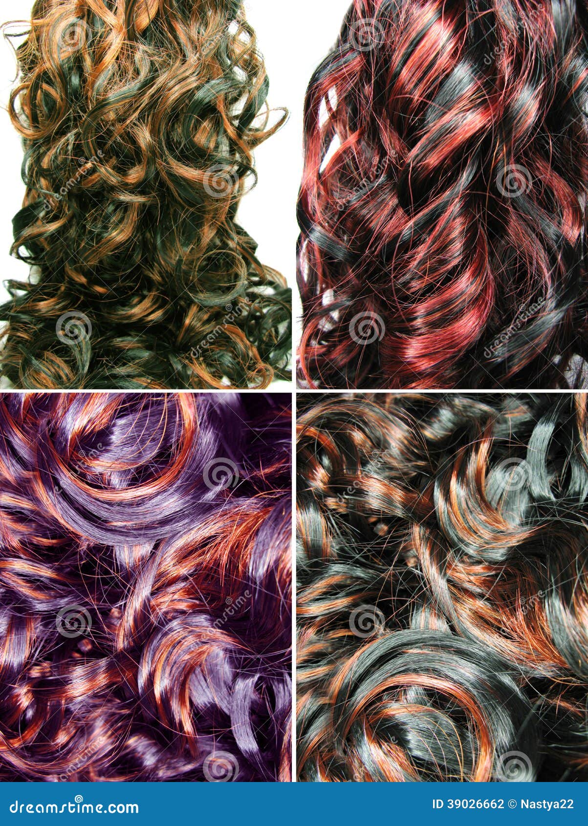 Curly Highlight Hair Texture Background Stock Photo - Image of frosting ...