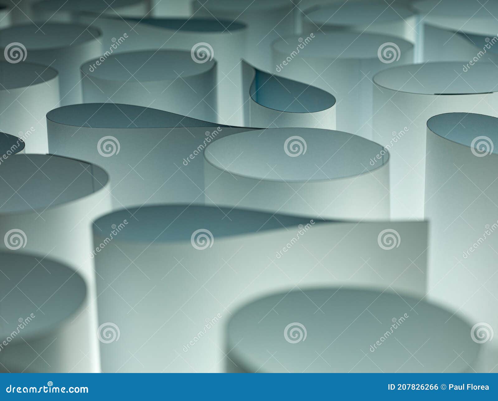 Curly Paper Sheets Abstract Stock Photo - Image of flexibility, focus ...