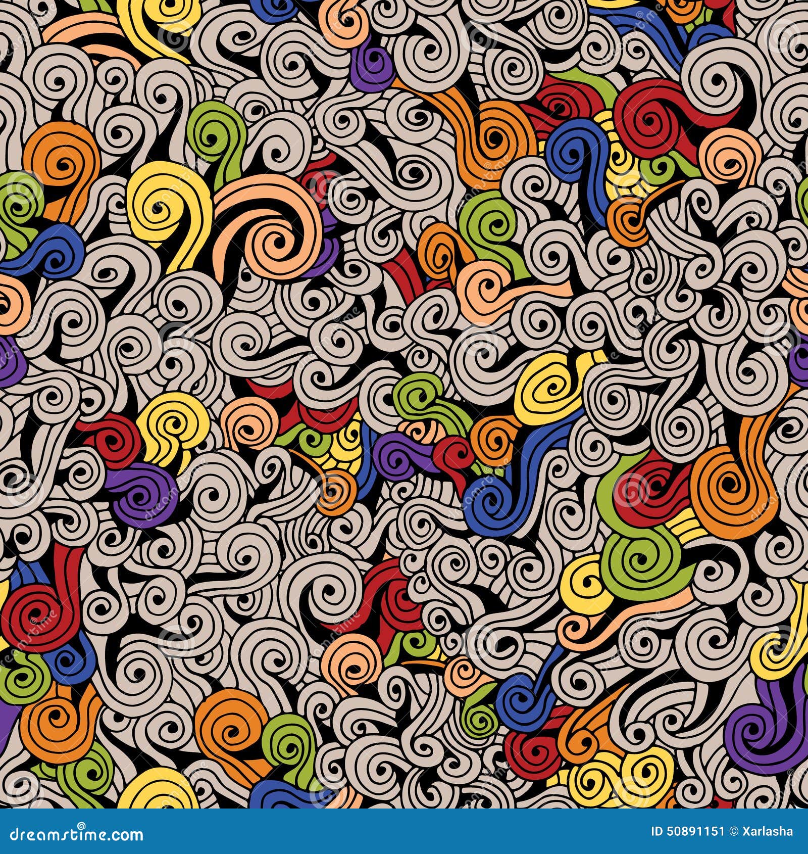 Curly pattern stock vector. Illustration of background - 50891151