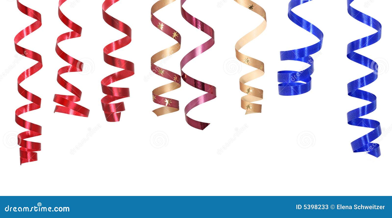 Curly ribbons stock image. Image of curl, satin, confetti - 5398233