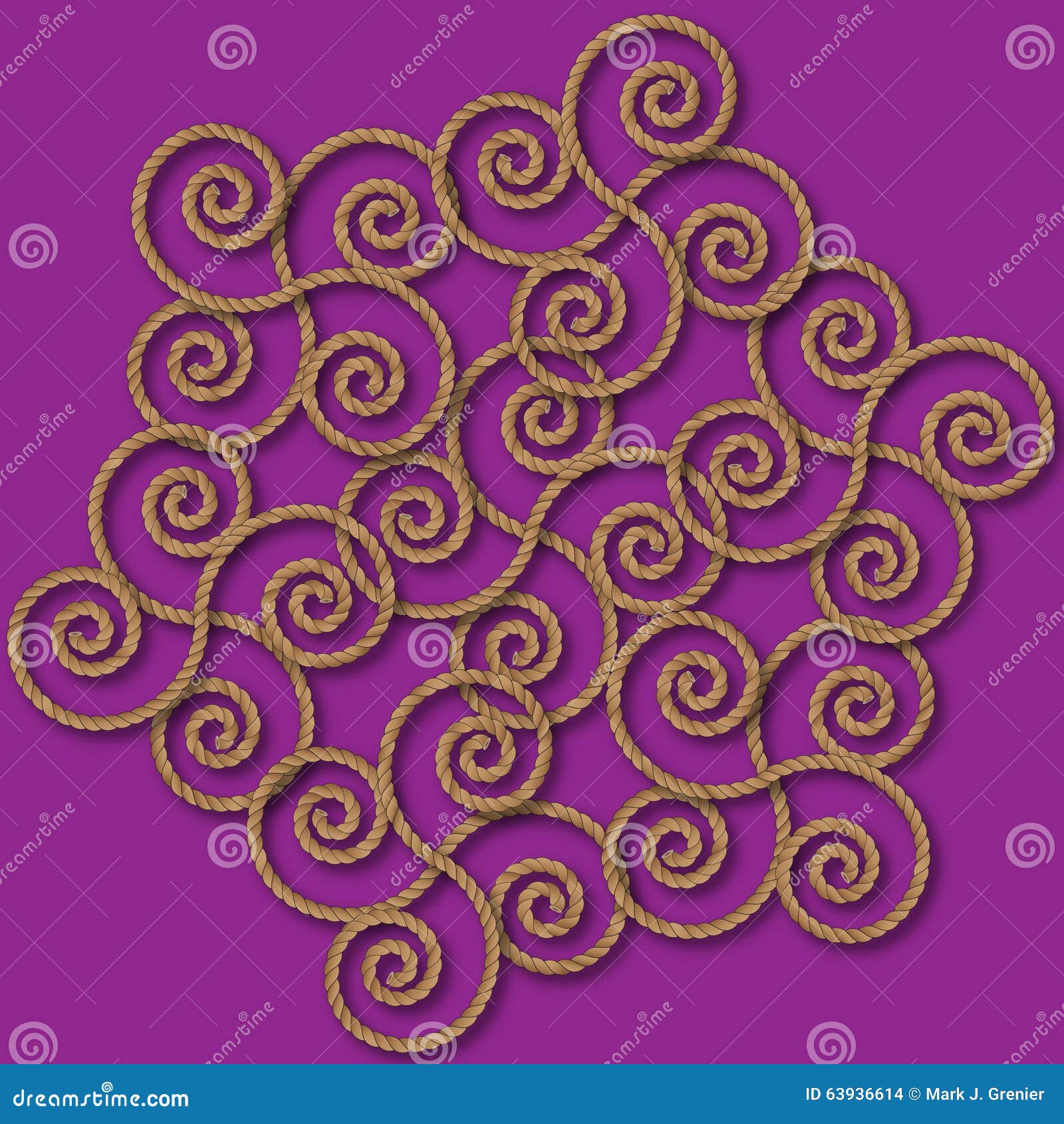 Curly Ropes stock illustration. Illustration of element - 63936614