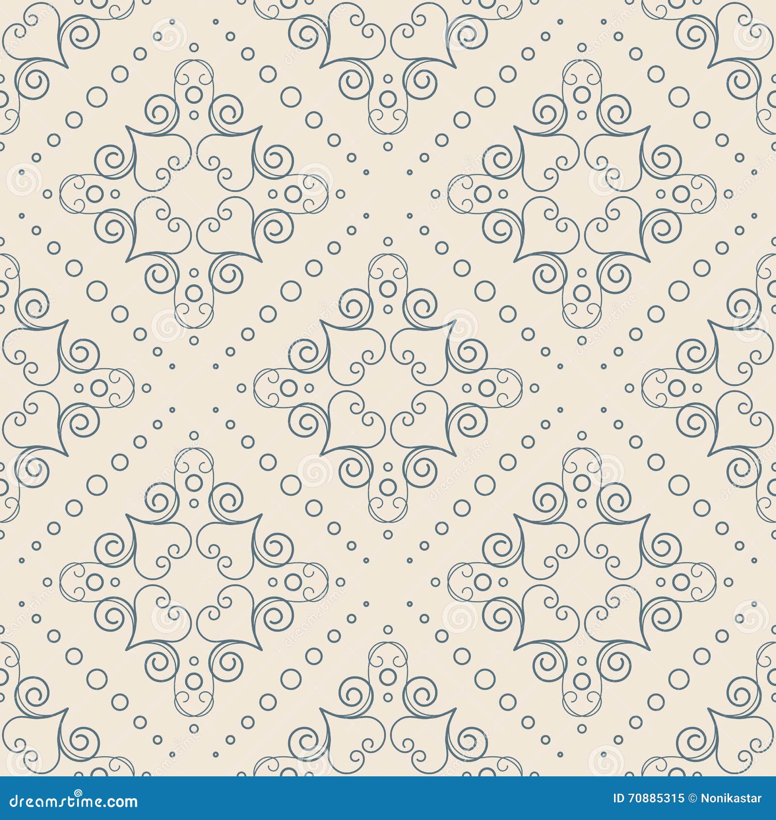 Curly seamless pattern stock vector. Illustration of damask - 70885315