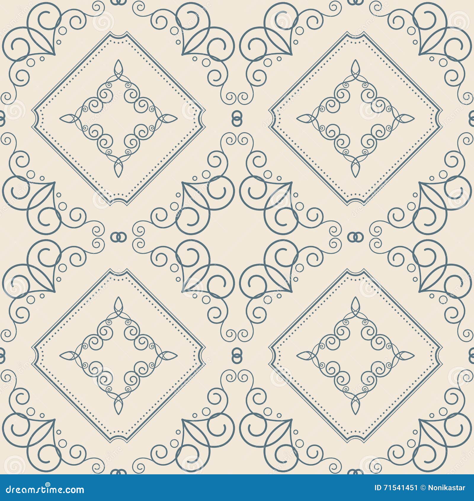 Curly seamless pattern stock vector. Illustration of graphic - 71541451