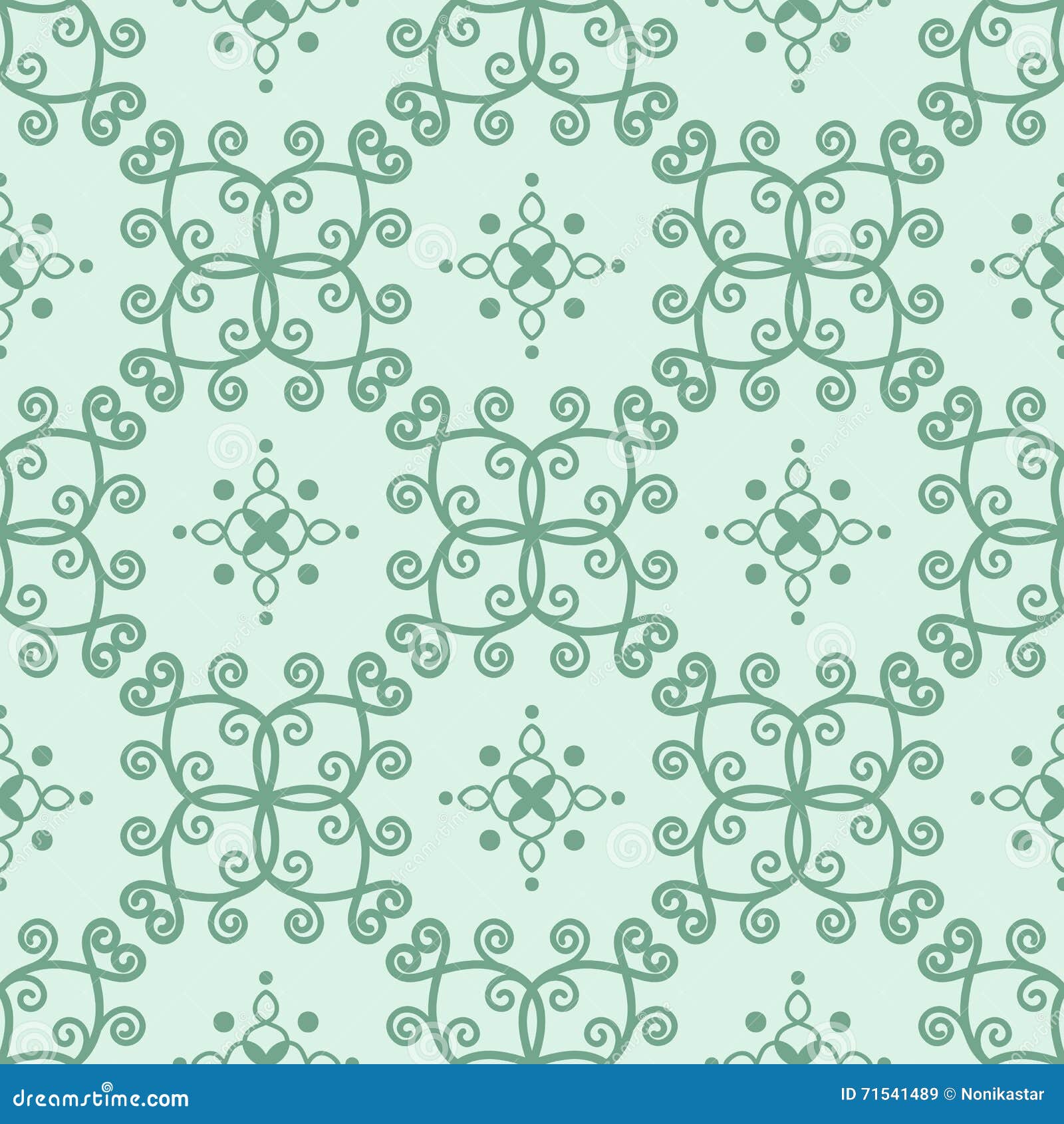 Curly seamless pattern stock vector. Illustration of abstract - 71541489