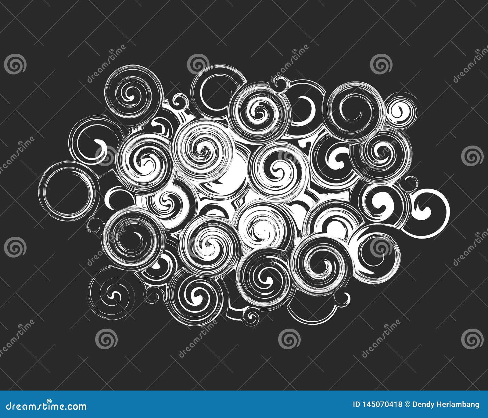 Curly Shape Vector Illustration Stock Illustration - Illustration of ...