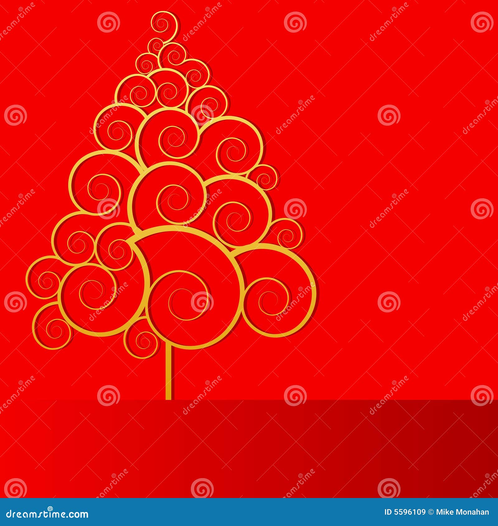 Curly Tree Silhouette Design Cartoon Vector | CartoonDealer.com #32019499