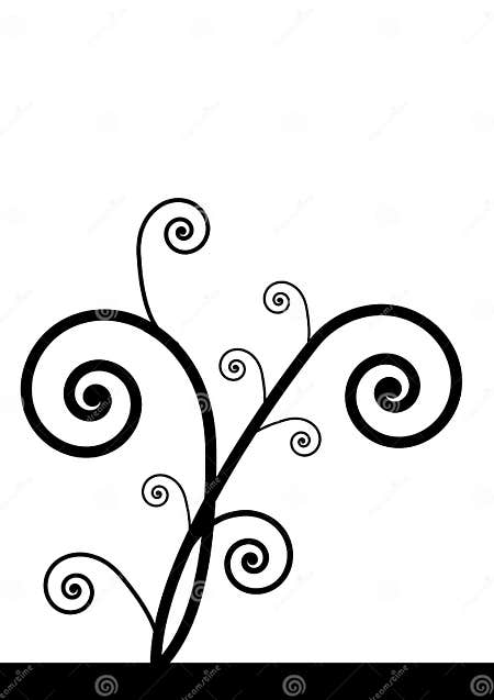 Curly Wavy lines stock illustration. Illustration of line - 28101993