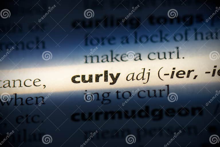 Curly stock image. Image of page, education, focus, isolated - 161578319