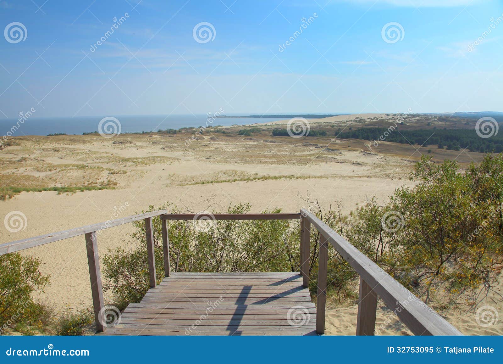 The Curonian Spit Kursiu Nerija National Park In Lithuania Stock ...