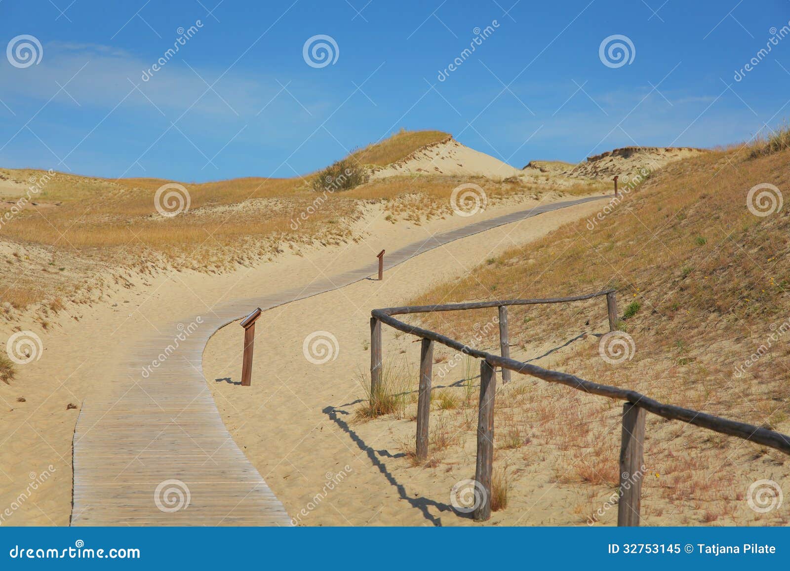 The Curonian Spit Kursiu Nerija National Park In Lithuania Stock ...