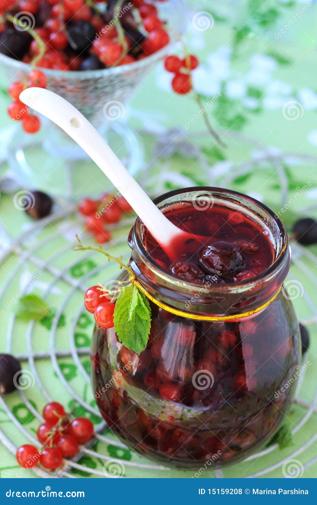 Currant jam stock photo. Image of redcurrants, jelly - 15159208